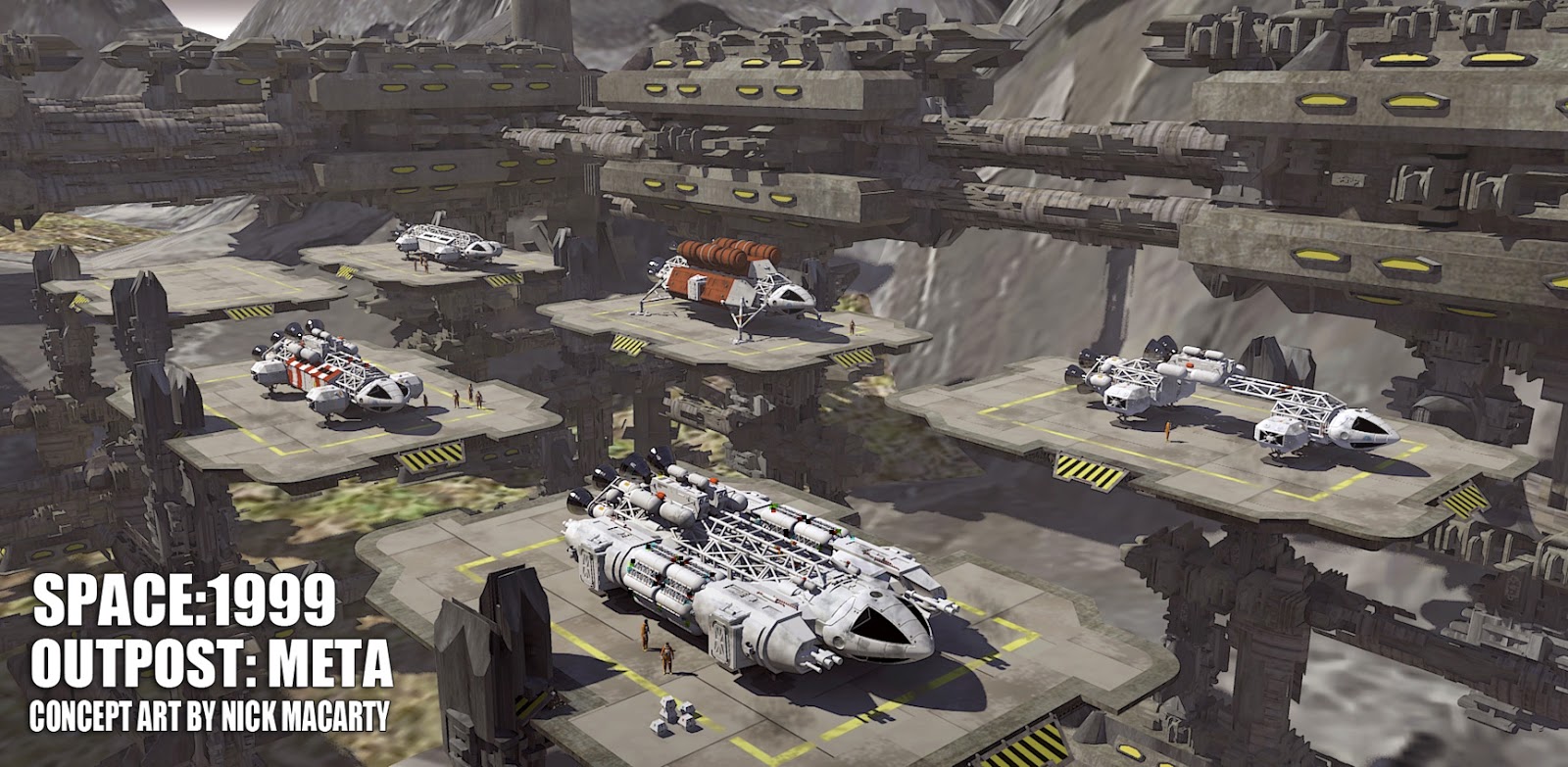 Hakorx5 Artwork by Nick Macarty.: Space:1999.. OUTPOST: Meta