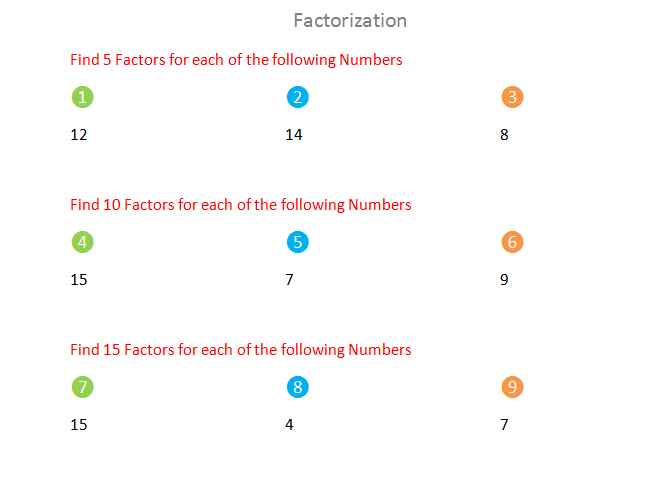 Bro and Sis Math Club: Factorization