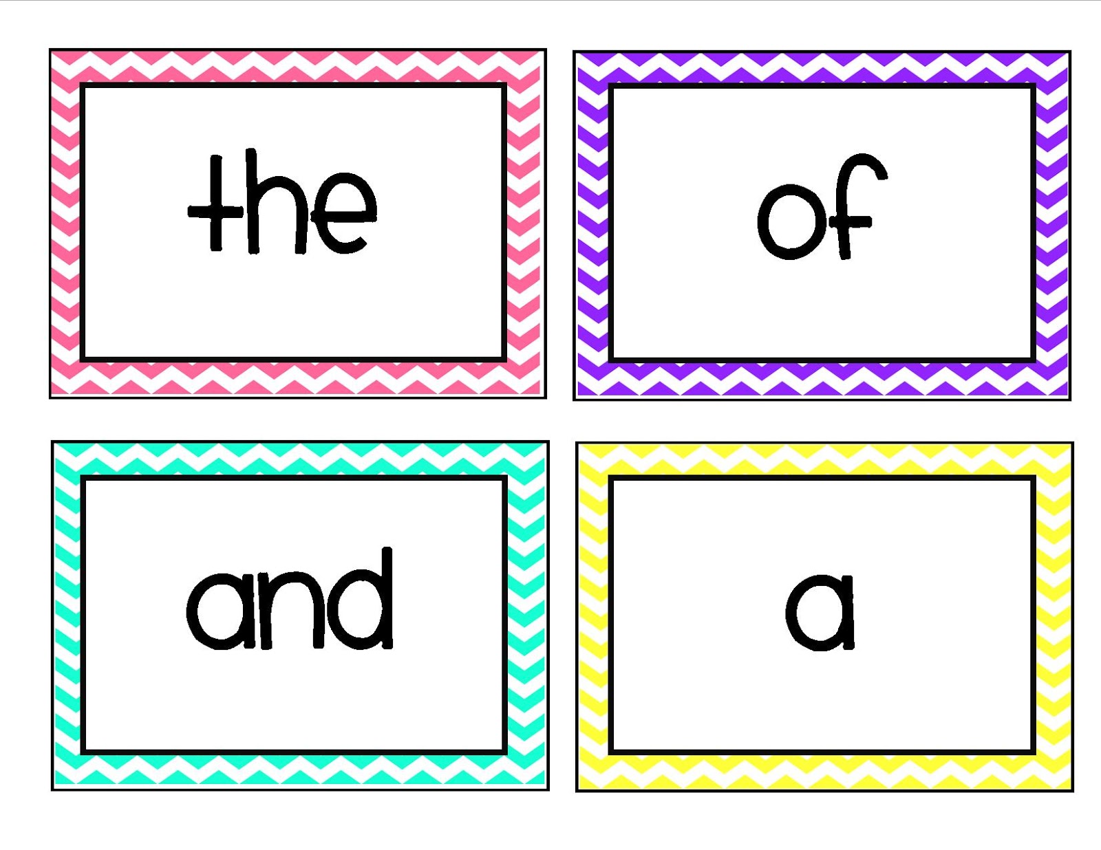 Learning in Room 203: Word Wall Cards!