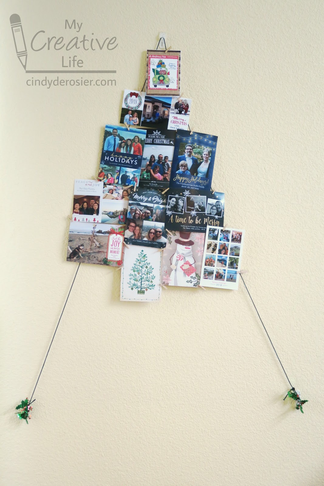 Cindy deRosier: My Creative Life: My (Fabulous!) Christmas Card Display!