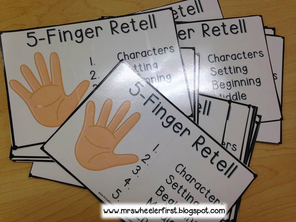 Mrs. Wheeler's First Grade Tidbits: Five Finger Retell