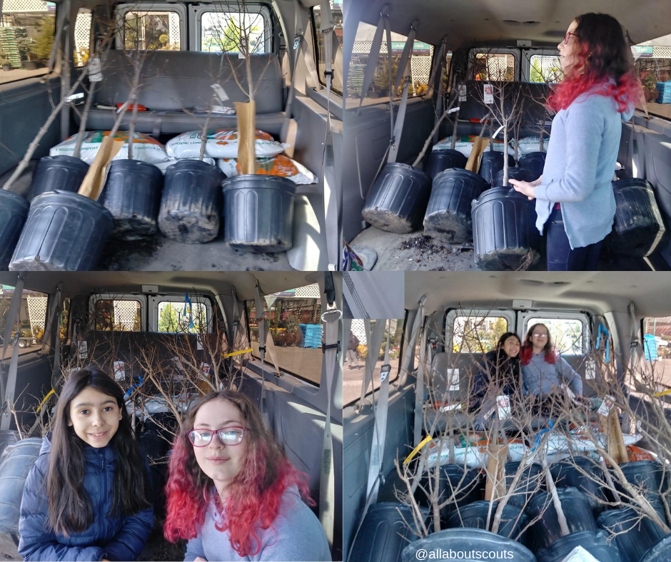 Via Bella: Rose & Kayla Plant Trees for Their Silver Award