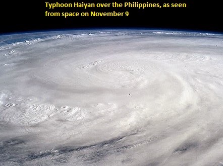 Hot Globe: Astronaut Karen Nyberg captures Typhoon Haiyan from space