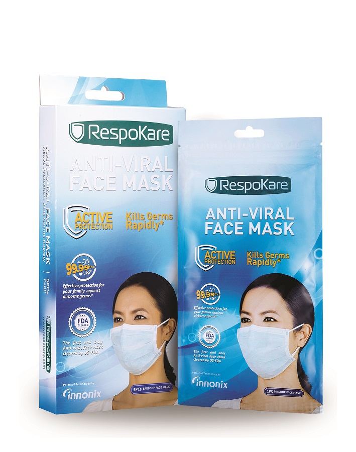 The World's First US FDA-Cleared Anti-Viral Face Mask, Respokare, is ...