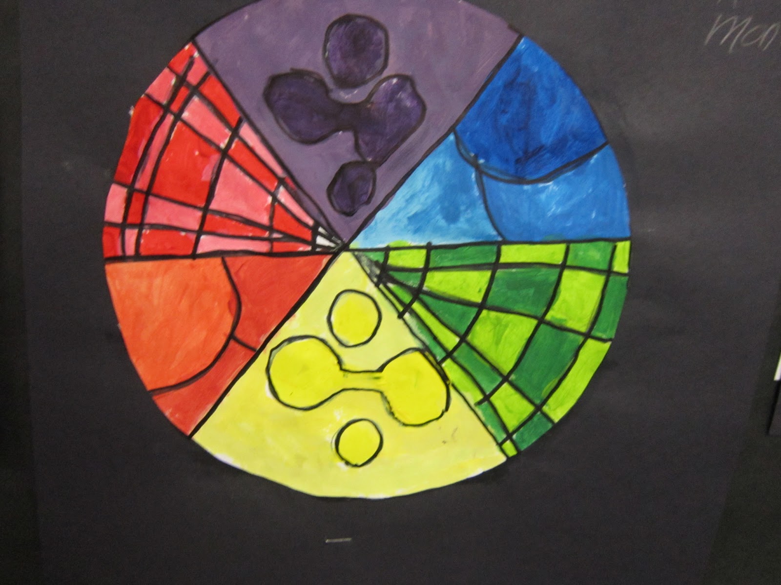 the creARTtivity spot: 3rd Grade Symmetrical Color Wheels