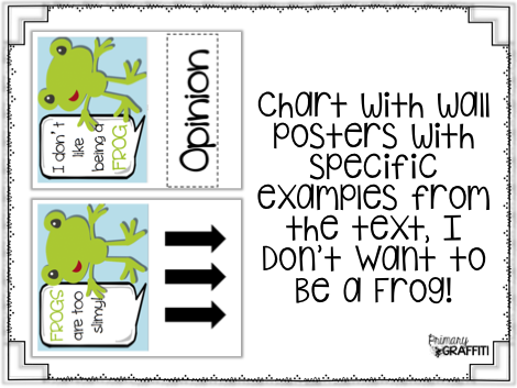 Primary Graffiti: I Don't Want To Be A Frog {Opinion Book Companion}