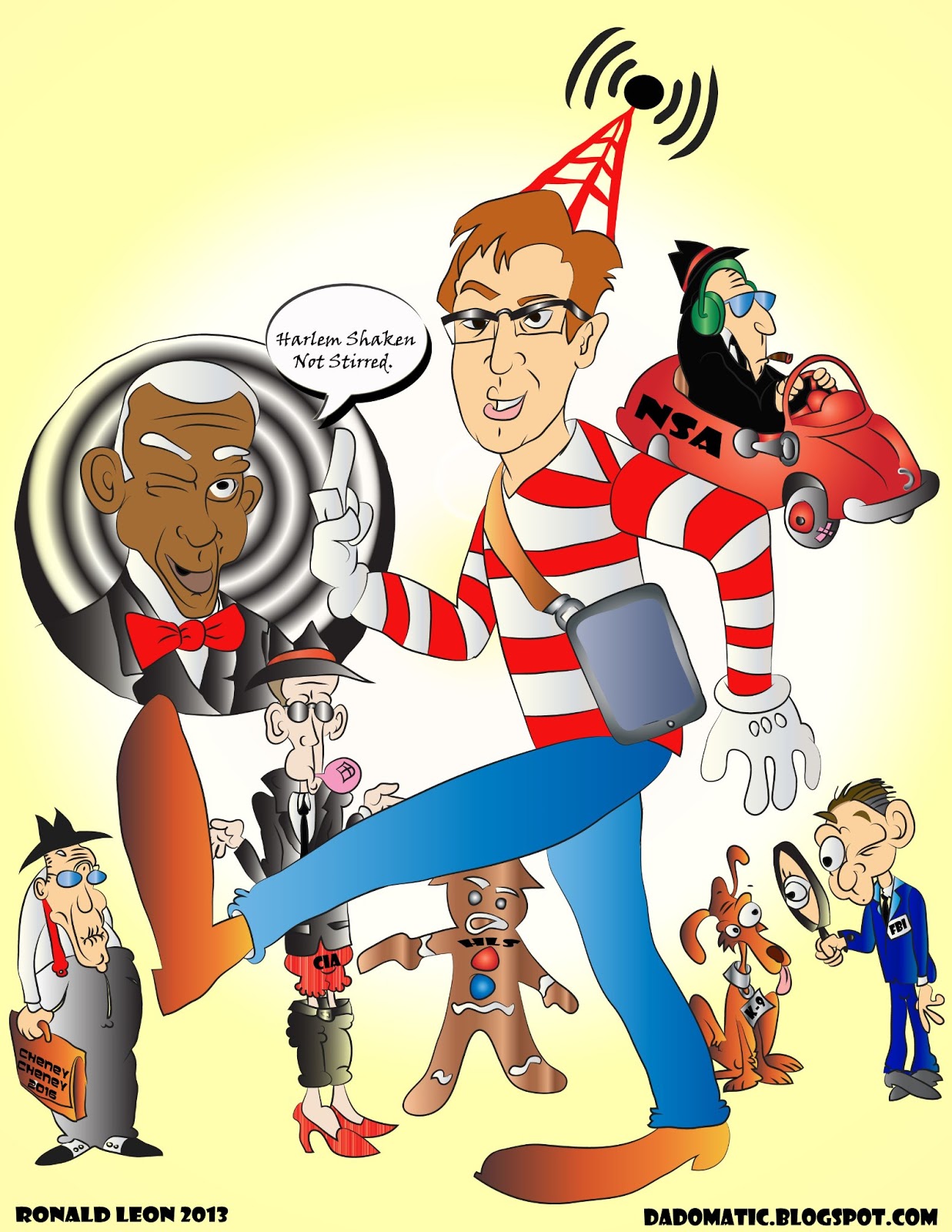 DaD O Matic's Twisted cartoons: Where's Waldo Snowden?