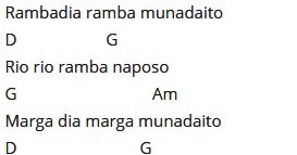 cord lagu "RAMBADIA" - Cord lirik Lagu