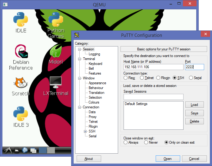 Hello Raspberry Pi Ssh Log In Raspberry Pi Emulator For Windows