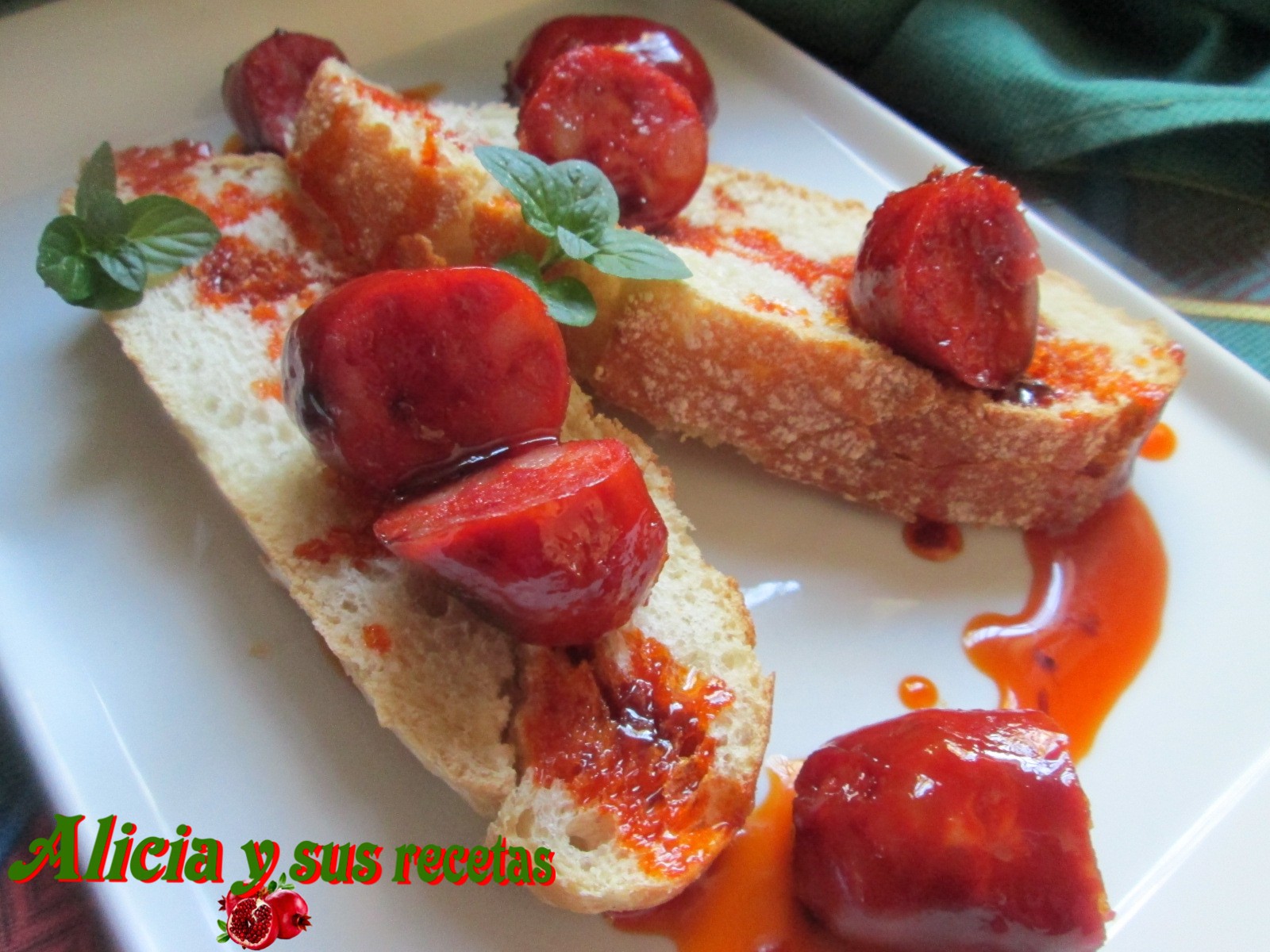Alicia y sus recetas: CHORICITOS A LA SIDRA