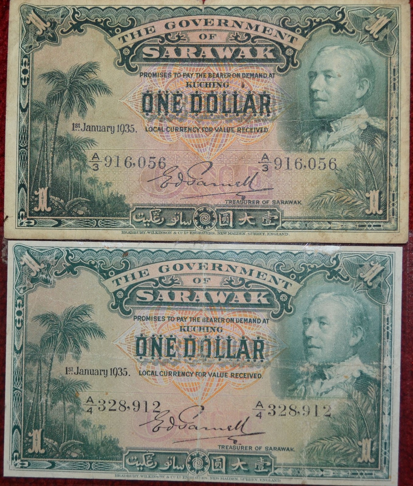 Galeri Sha Banknote: DUIT ONE DOLLAR SARAWAK