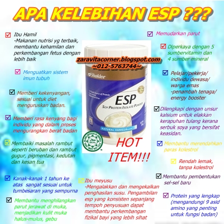 32 KELEBIHAN DAN KHASIAT ESP SHAKLEE UNTUK SEMUA | Butik Vitamin Semulajadi