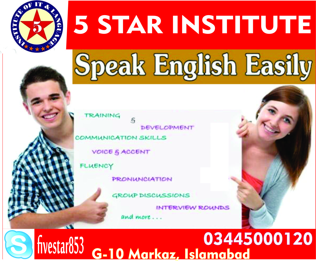 5 STAR INSTITUTE ISLAMABAD: English Language Course with 5 STAR ...
