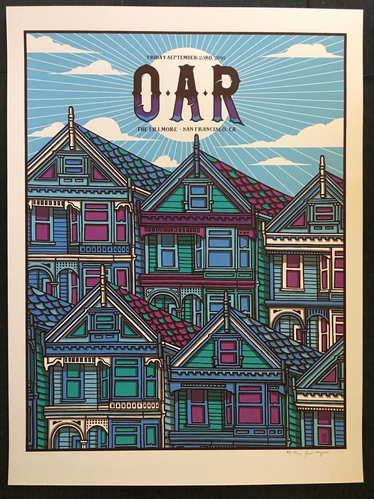 INSIDE THE ROCK POSTER FRAME BLOG: Jim Mazza blink 182 Band of Horses ...