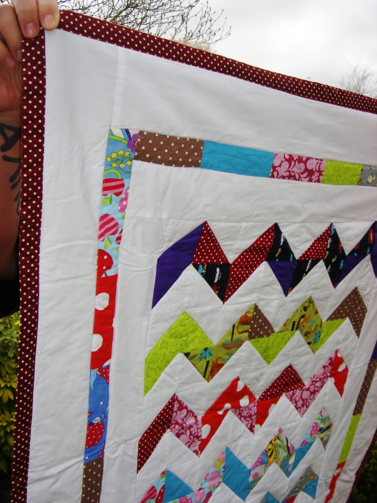 little black teapot: Chevron Quilt Tutorial