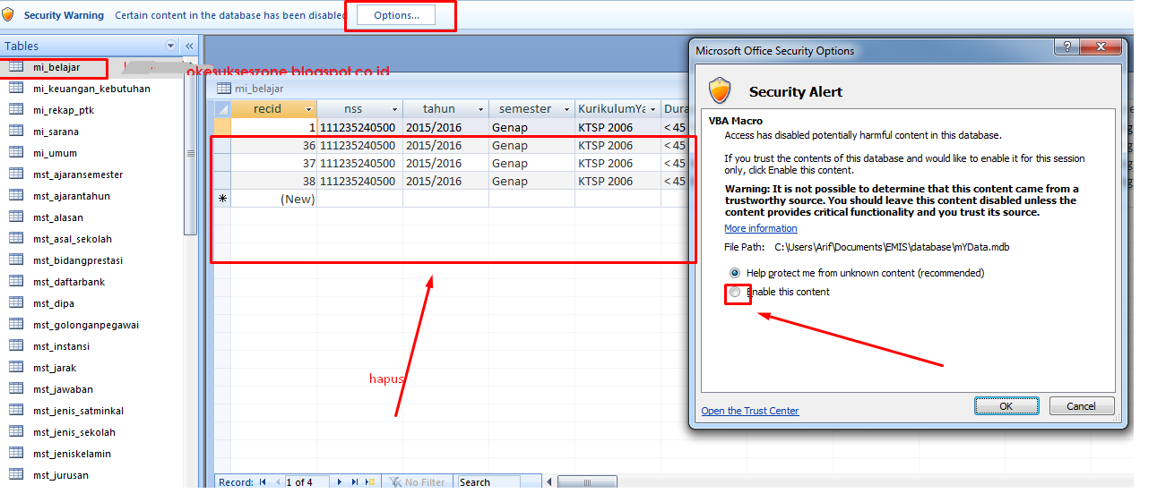 Cara Mengatasi Error Aplikasi Emis Desktop : Data aktifitas belajar ...