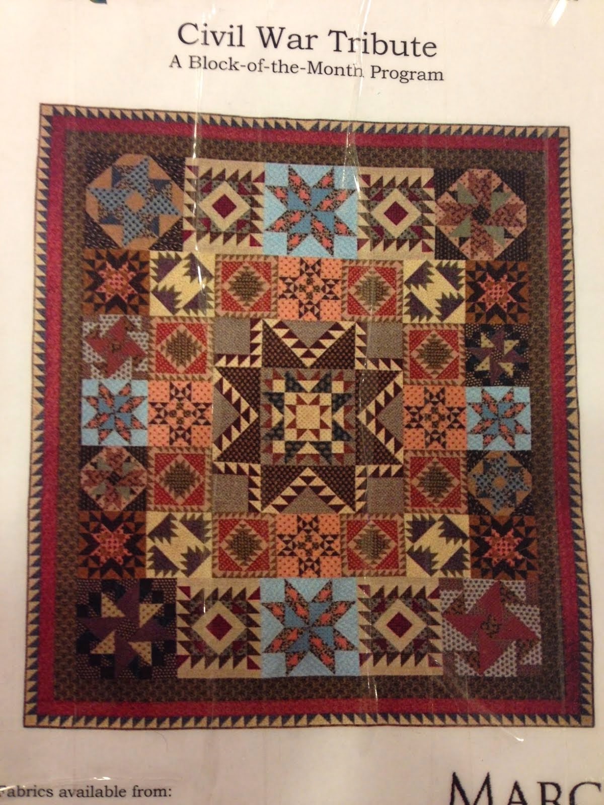 Wren's Nest: Center Block of Civil War Tribute BOM