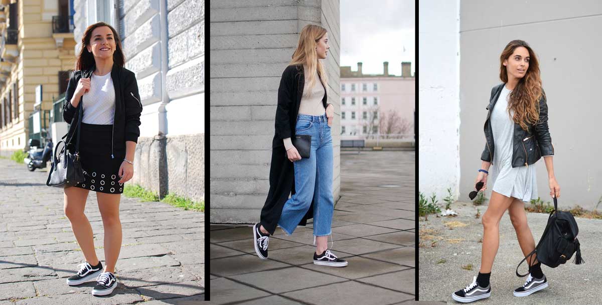 Sepatu Vans Wanita LXVI Hitam Biru [VW-001] | Omsepatu.com