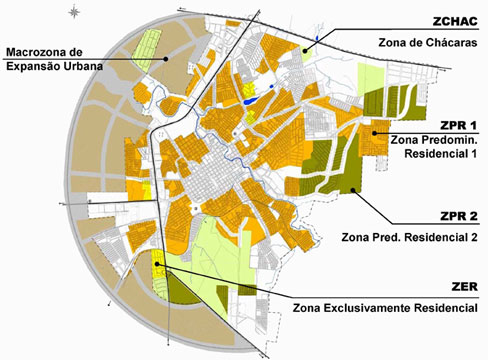 Plano diretor de Jaú - SP: Mapas - Plano Diretor (2006)