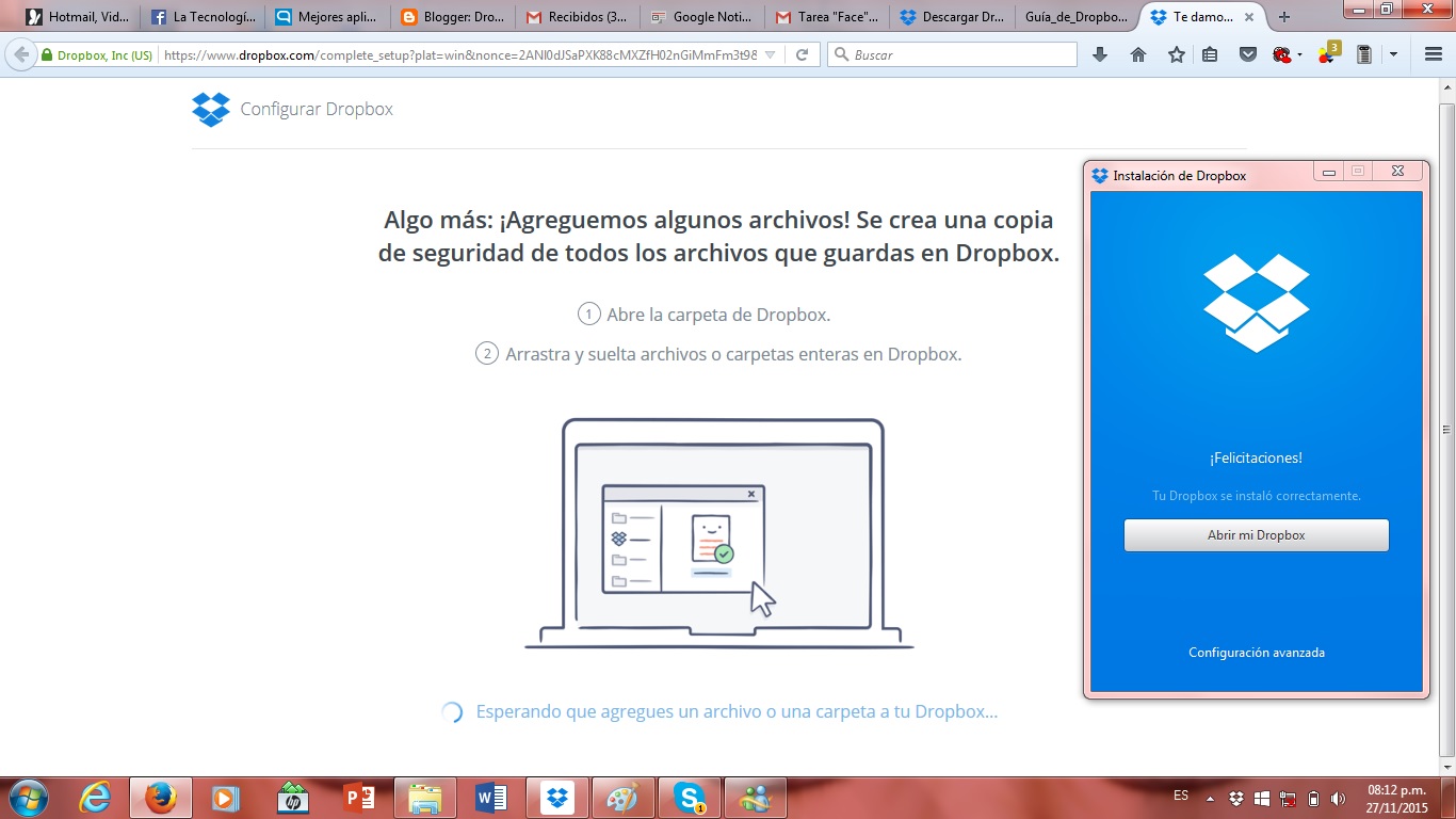 Dropbox : noviembre 2015