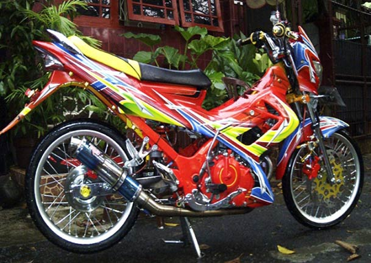 Kumpulan Modifikasi Satria FU Full AirBrush - Seputar Satria