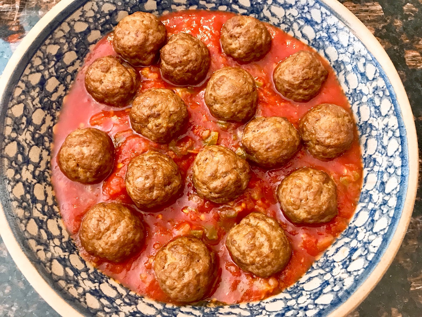 Tex Mex Meatballs with Salsa-Cheese Sauce