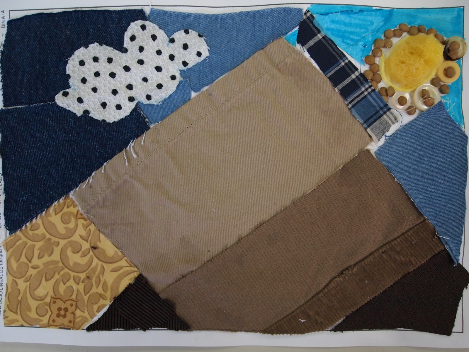 El Blog de Plástica de la Anunciación: Collage con texturas táctiles 1º ...