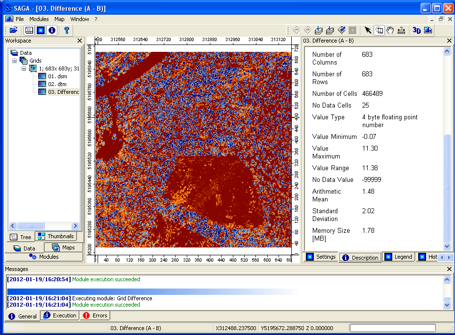 dominoc925: Counting trees using segmentation and vectorization in SAGA Gis