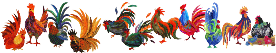 5 Quilt Patterns for the Year of the Rooster 2017 - Beautiful Rooster ...