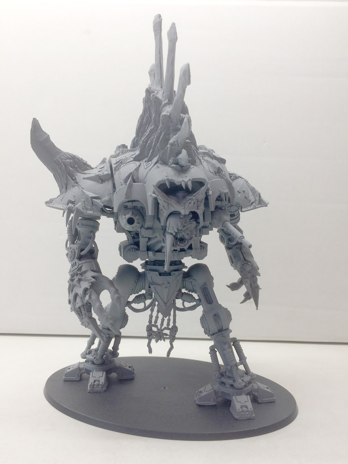 Bluewarp studios: Daemon Knight of Khorne - Chaos Knight Conversion