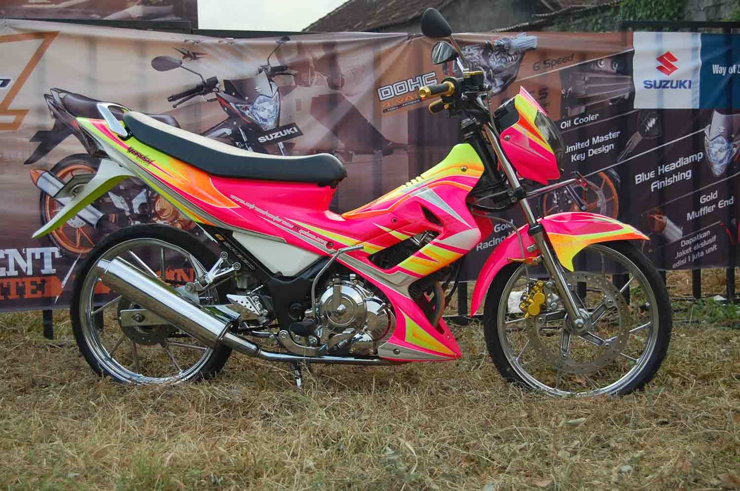 Modifikasi Sederhana Suzuki Satria Fu | Wacana Modif Motor
