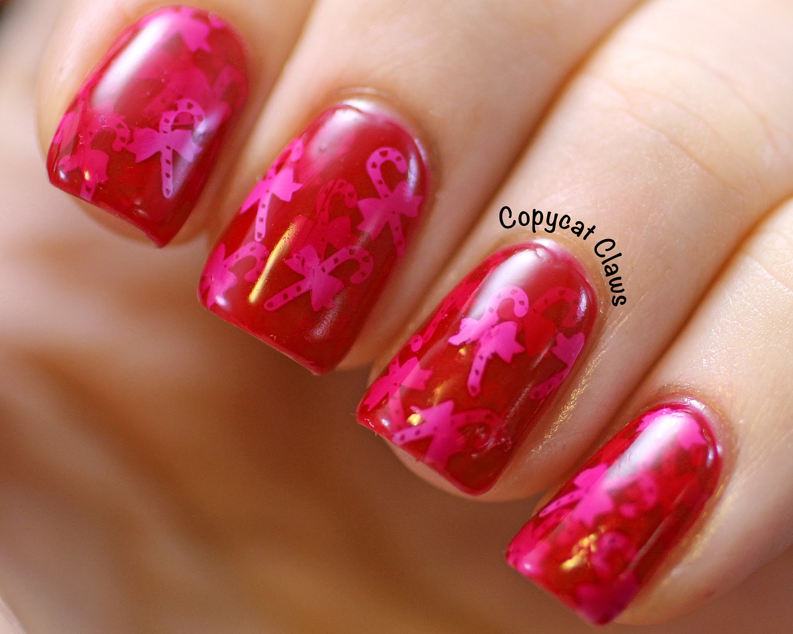 Copycat Claws: Candy Cane Jelly Stampwich