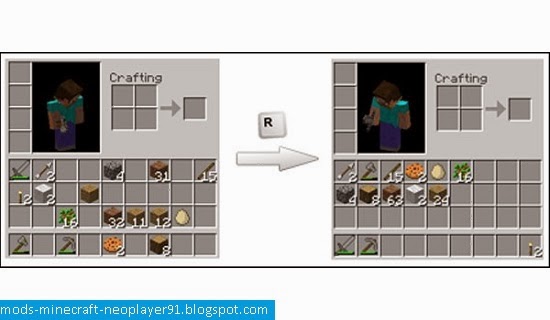 Inventory Tweaks Mod para Minecraft 1.7.2 | Mods para Minecraft