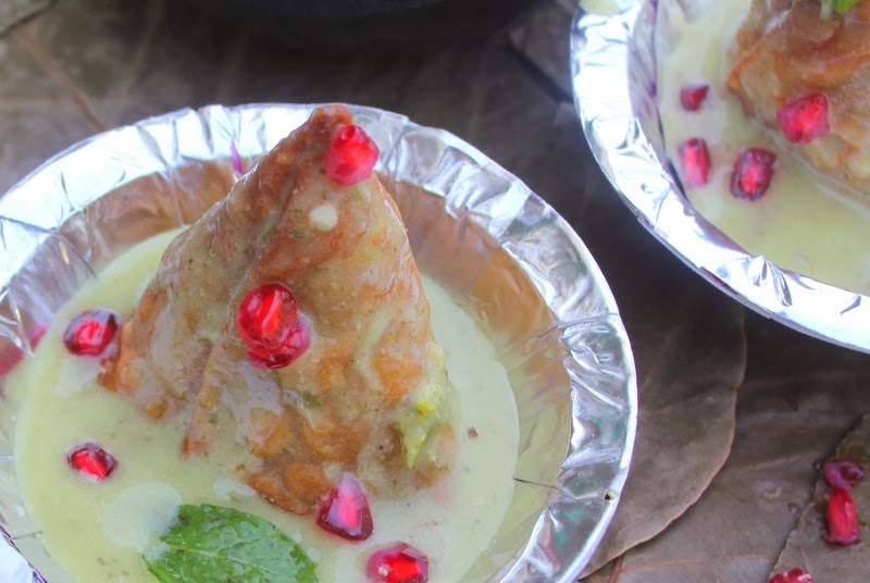 Samosa Kadi Chaat - Ribbons to Pastas