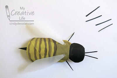 Cindy deRosier: My Creative Life: Cardboard Tube Honey Bee