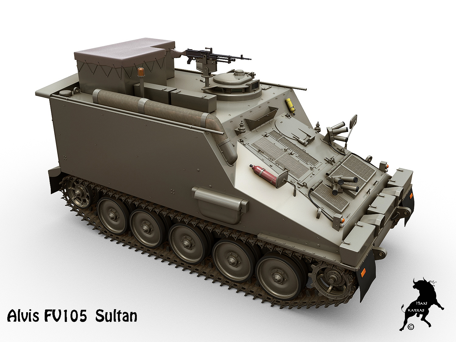 Modelos 3D: Alvis FV105 Sultan