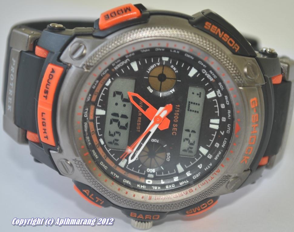 Apihmarang Shop Online (ASO): CASIO G-SHOCK PROTREK ORANGE BLACK