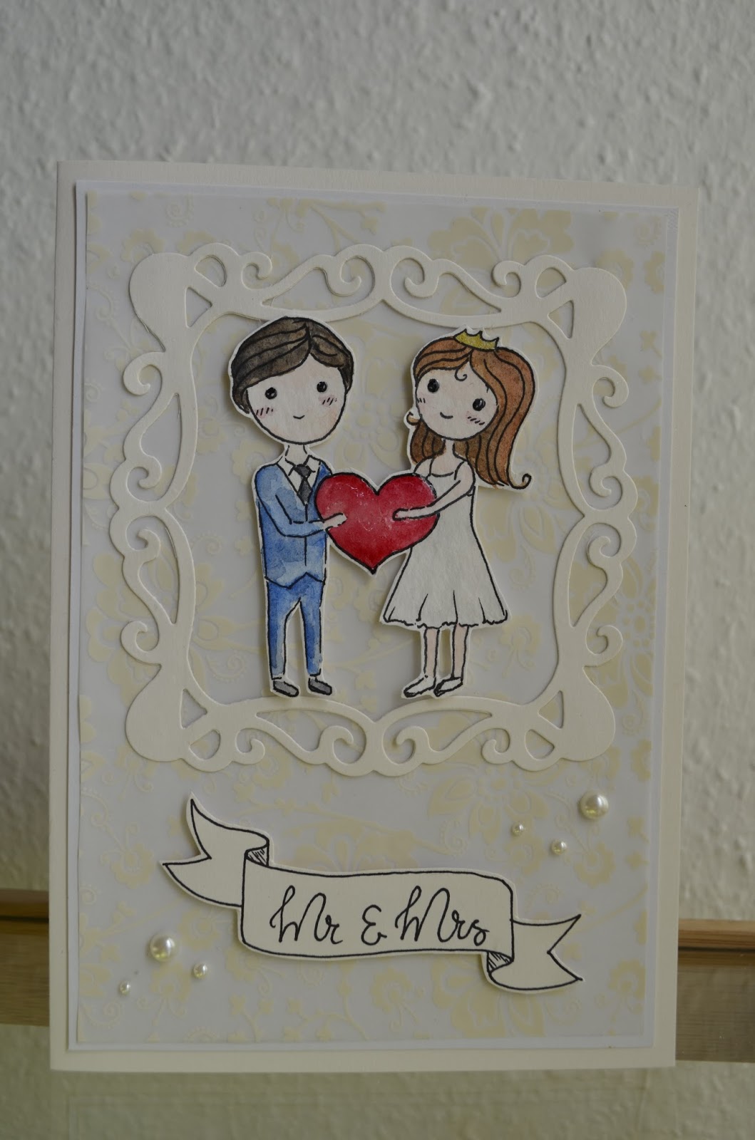 Sketch Couple Wedding card ~ Stuff and Spice