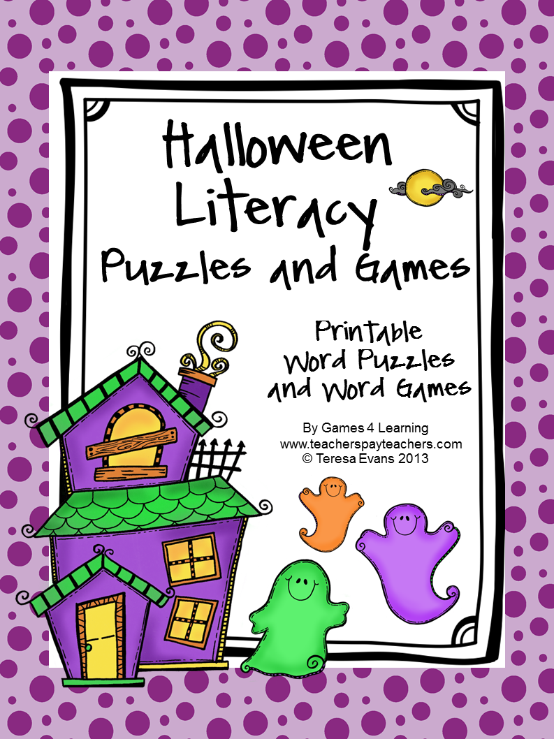 Fun Games 4 Learning: Halloween Literacy Freebies