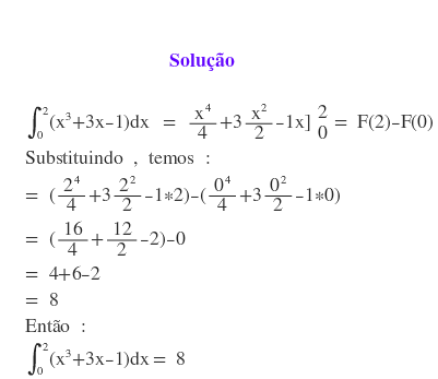 Tudo sobre integrais definidas e exercícios resolvidos com comentários