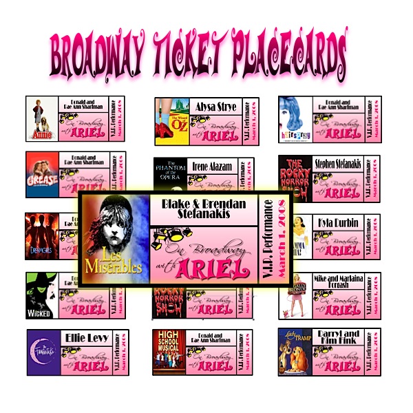 Musing with Marlyss: NY Broadway Theater Playbill Party Decorations