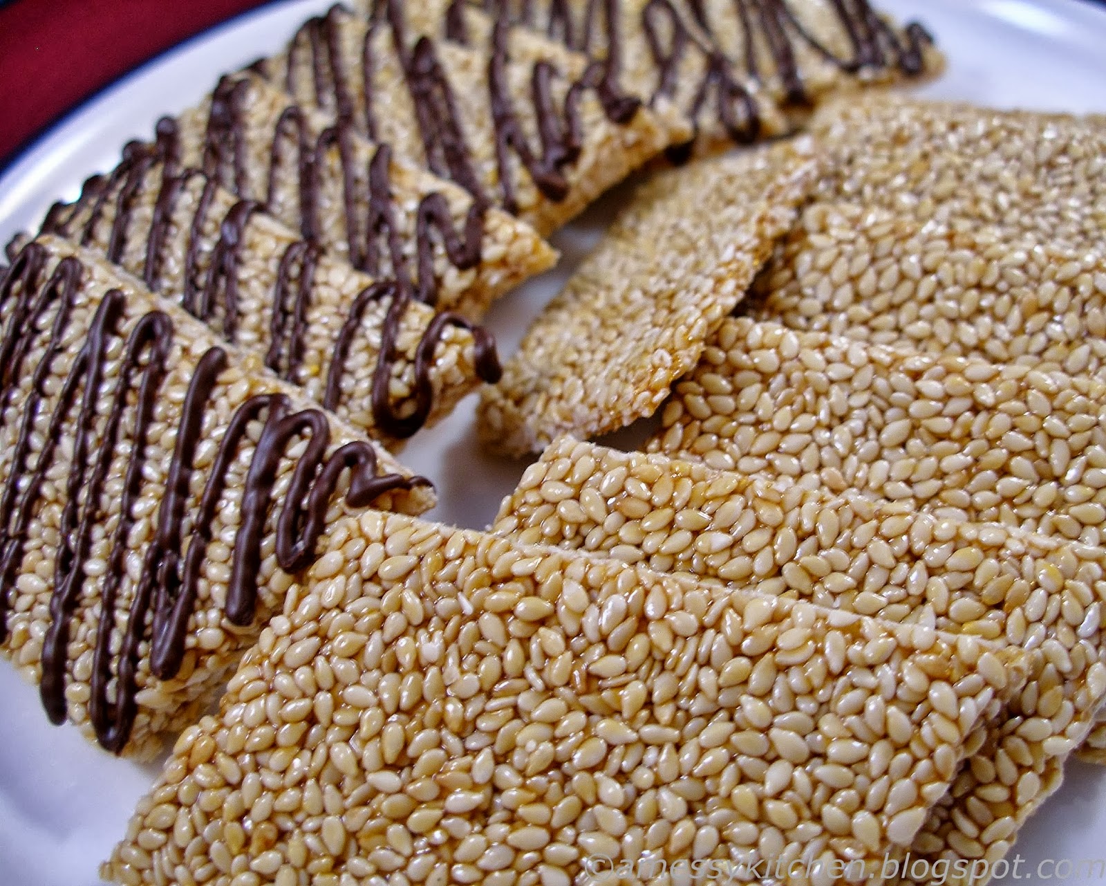 A Messy Kitchen: Sesame Snaps