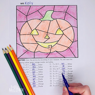 Kelly McCown: Halloween Math Grades 3 to 5