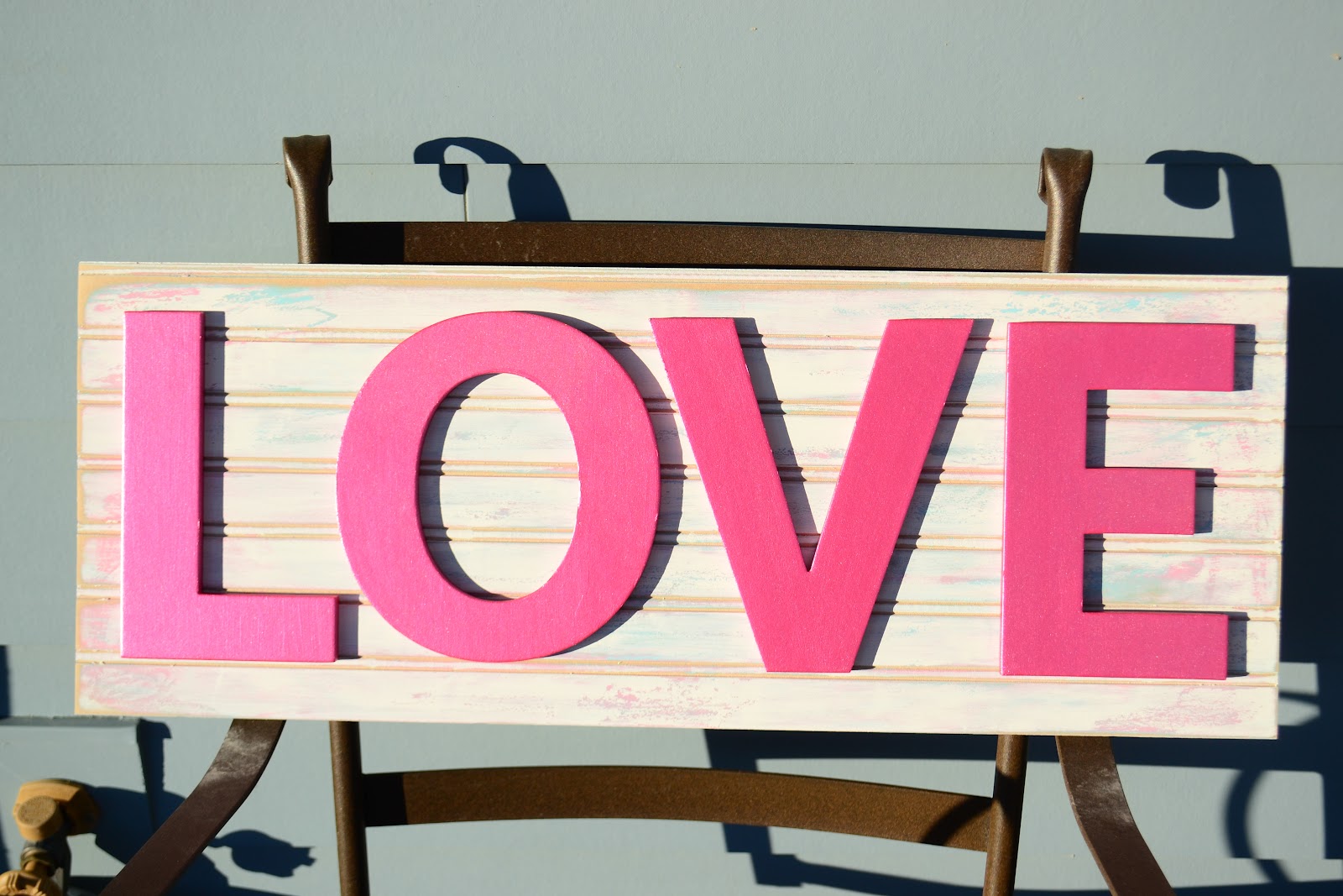 First Lady of the House: {LOVE} Beadboard Sign