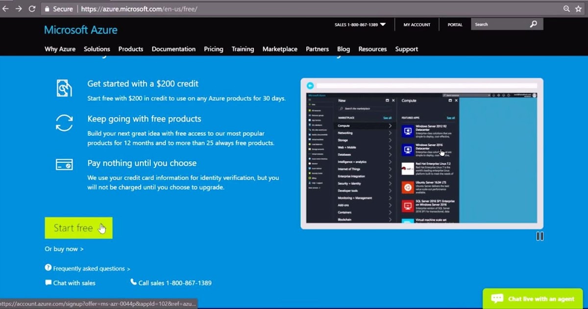 Exchange Anywhere: New Azure Free Account