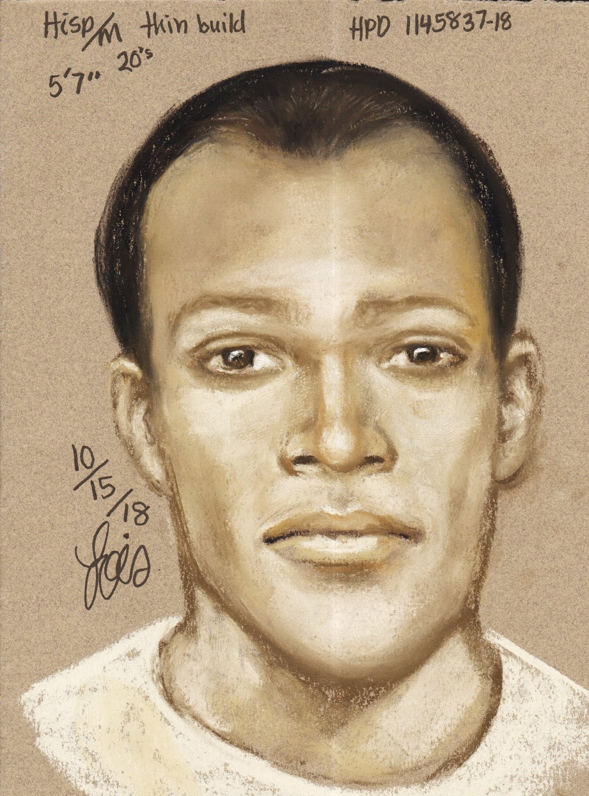 Houston Police Robbery Division: New Sketch of Robbery/Shooting Suspect ...