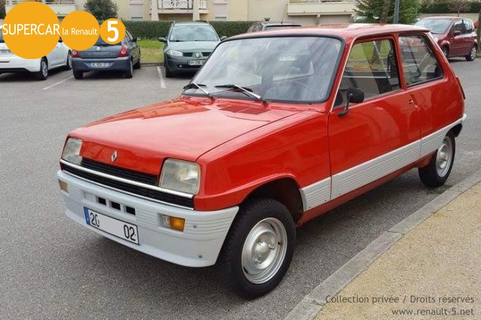 Blog :: TOUT sur la Renault 5: Vos RENAULT 5 :: Djims R5 TL rouge 1979