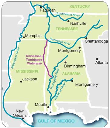 Tombigbee River Map