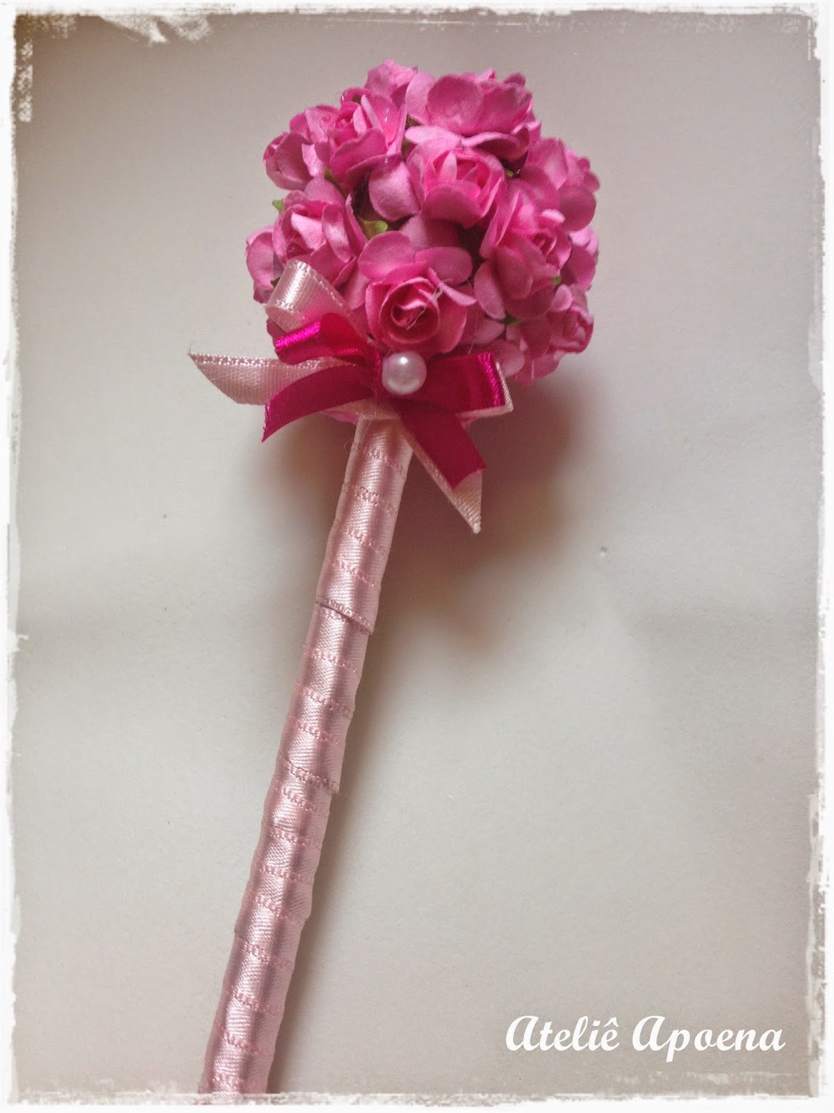 Ateliê Apoena: Caneta Decorada #MiniBuquê