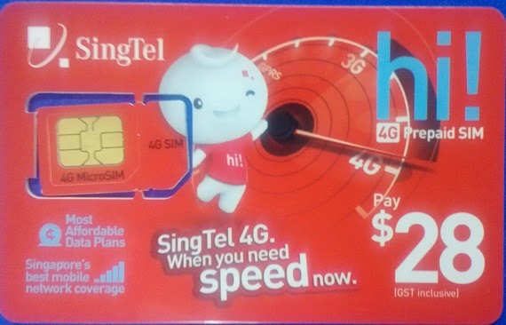 好巧不巧 看見生活: Singapore新加坡SingTel 3G上網Hi card